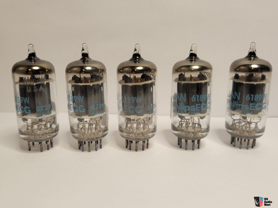 Jan Phillips (Sylvania made) 6189w (12au7) Full Sleeve (5) NOS Test ...