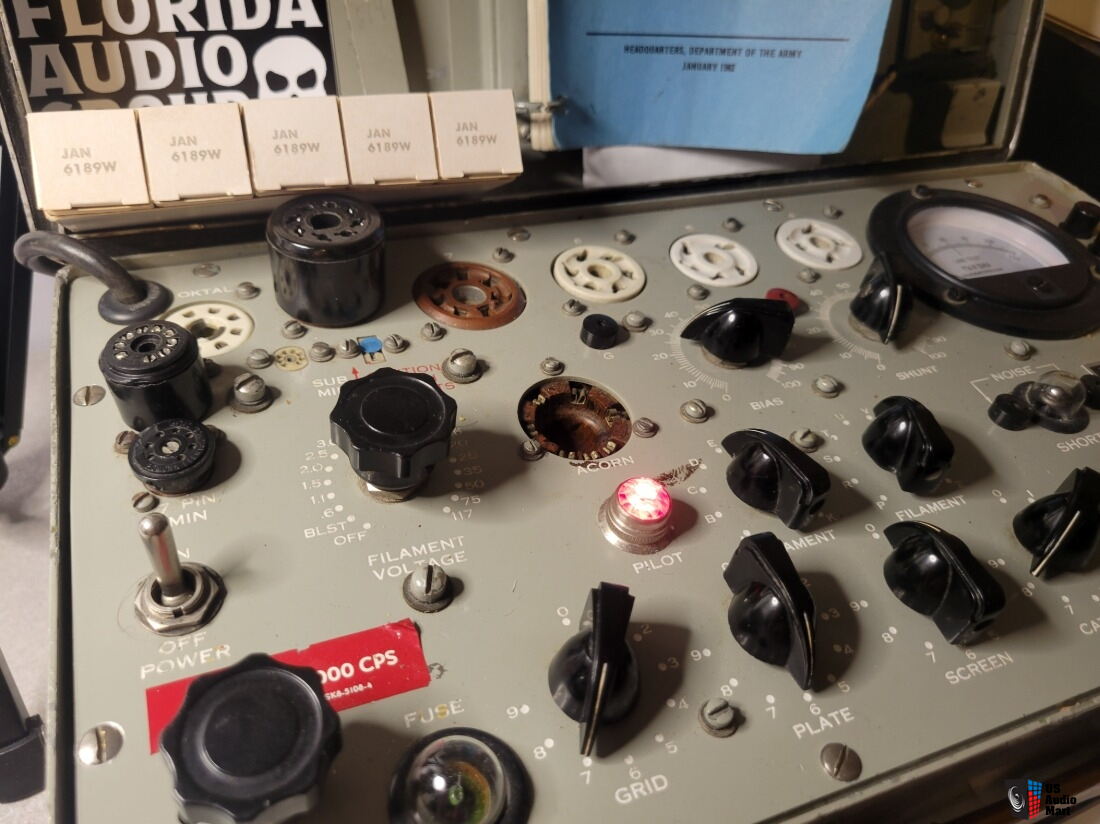 Jan Phillips (Sylvania made) 6189w (12au7) Full Sleeve (5) NOS Test ...