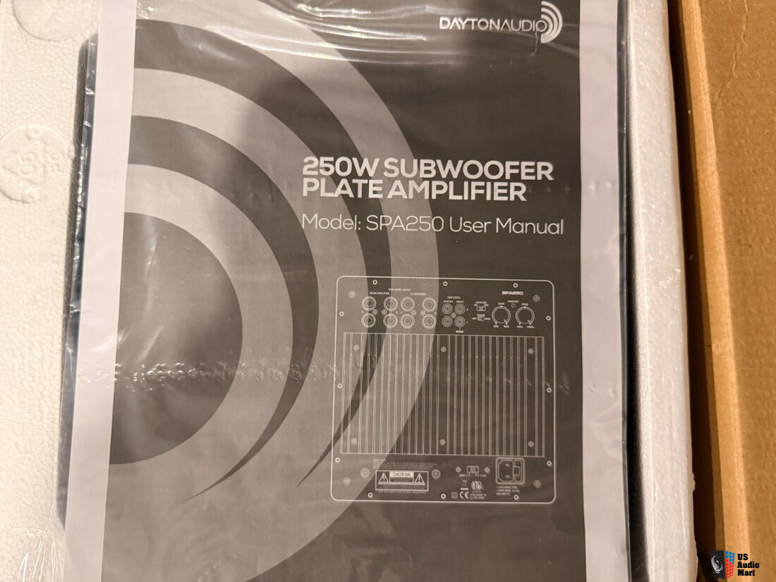 Dayton Audio SPA250 Subwoofer Plate Amplifier / Never Installed Photo ...