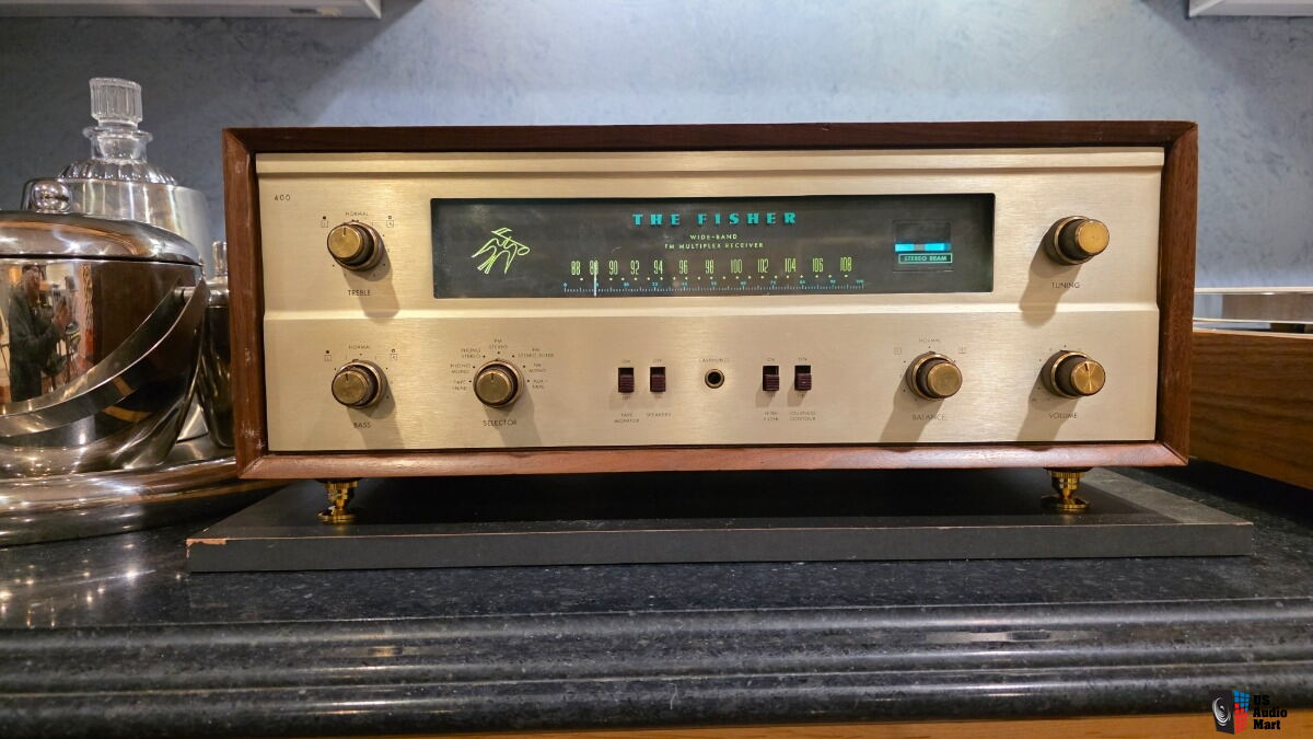 The Fisher 400 Tube Receiver Fully Restored Beautiful Wood Case - Spare ...