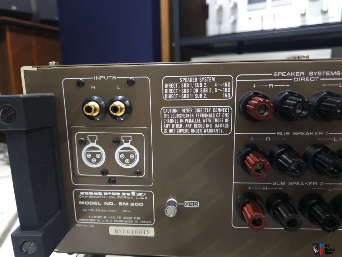 Marantz SC-1000 Preamplifier and SM-800 Power Amplifier in Original ...