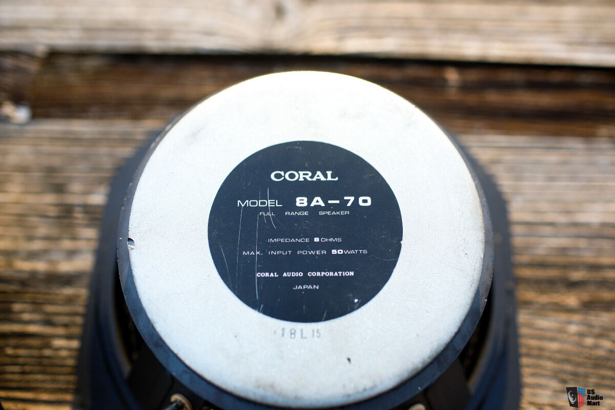 Coral 8A-70 Full range speaker drivers - free US shipping Photo ...