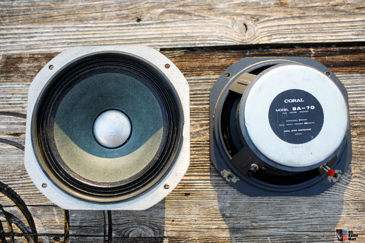 Coral 8A-70 Full range speaker drivers - free US shipping Photo ...