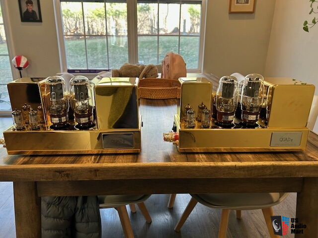 QUAD ll Gold Jubilee 50th Anniversary amps!! Real gold plating Photo ...