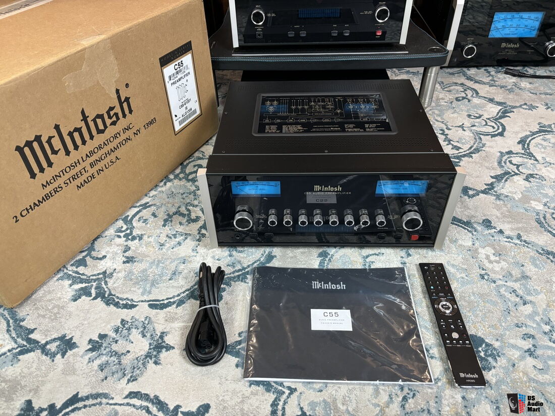 McIntosh C55 Solid State Preamplifier w/ Boxes, Manual, Remote Photo ...