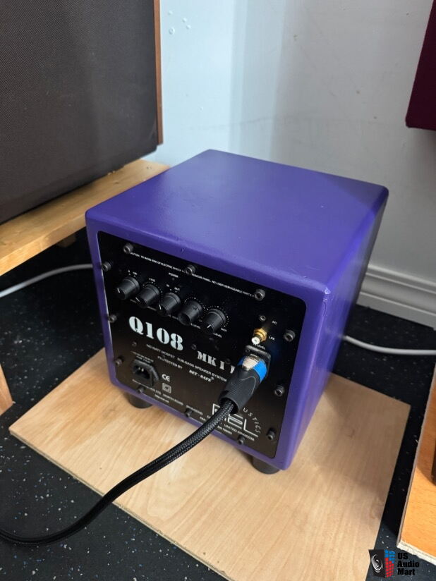 Rel q108 (quake) subwoofer custom purple 120v Photo #6000227 - US Audio ...