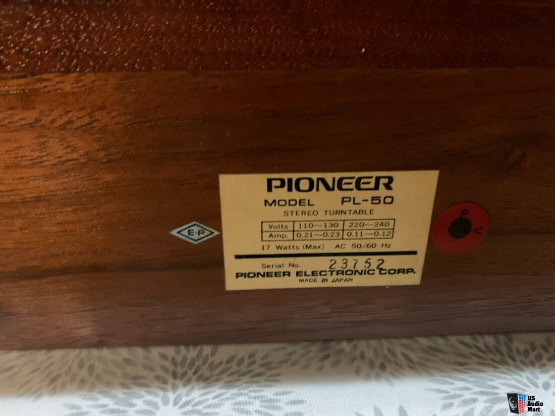 Pioneer PL 50a belt drive turntable w/ Pickering V15 cartridge Photo ...