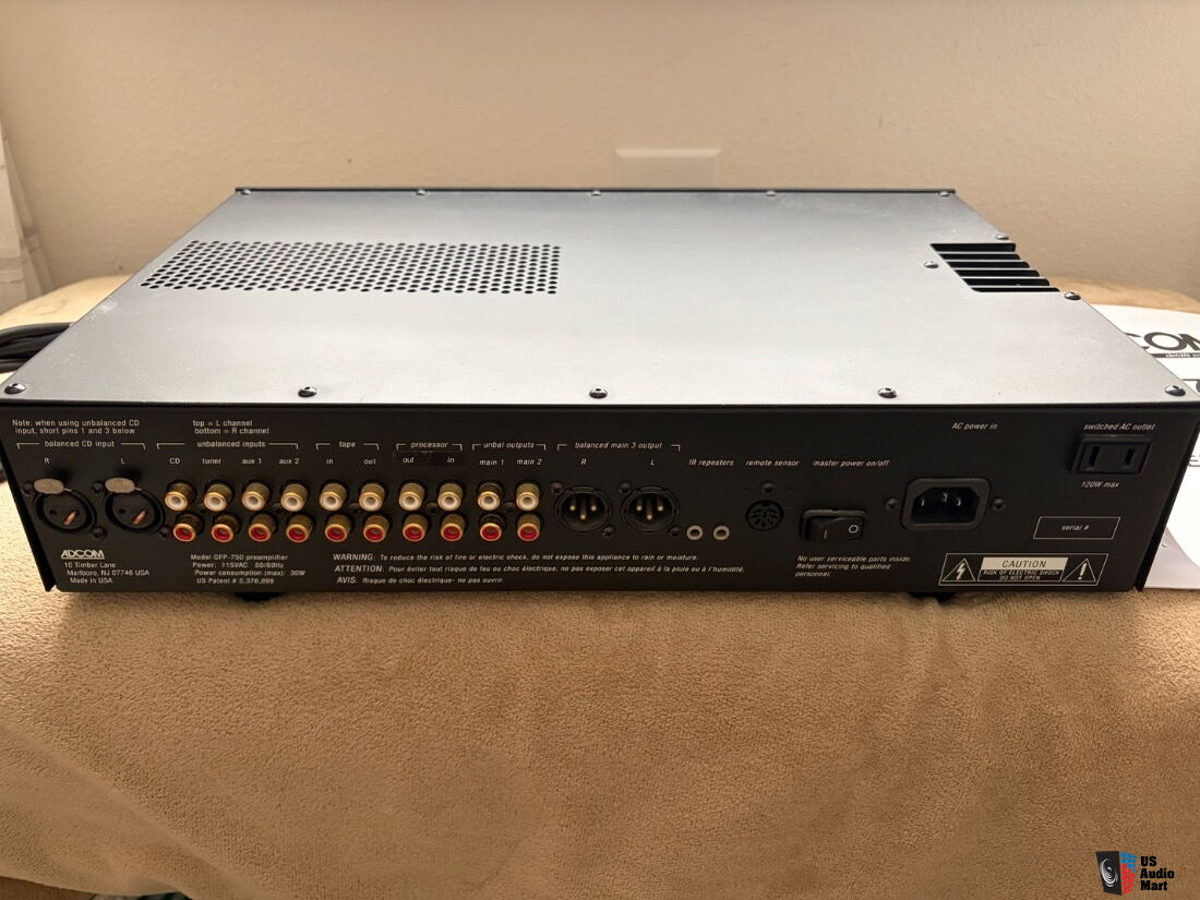 Adcom GFP 750 preamp designed by Nelson Pass when he was 50 Photo ...