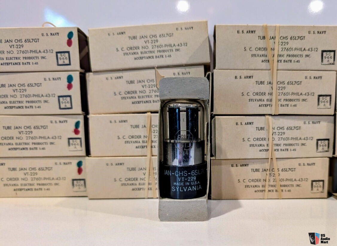 Sylvania 6SL7GT VT-229 1945 NOS original package matched pairs For Sale ...