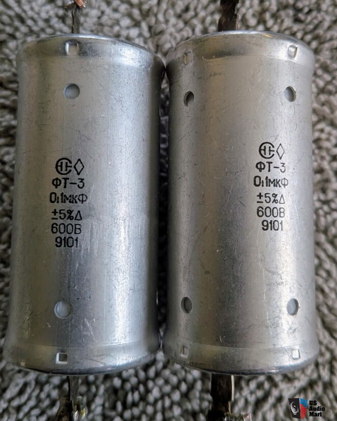 Russian Teflon 600V 5% NOS Capacitors - Pair For Sale - US Audio Mart