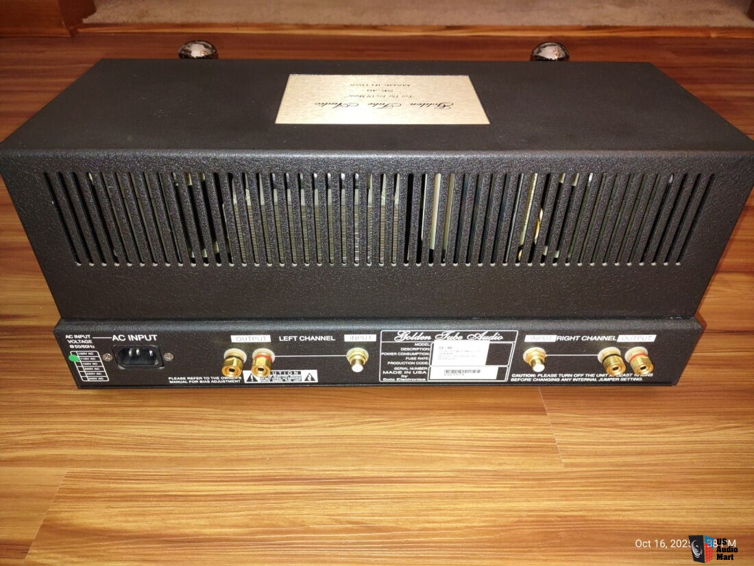 Golden Tube SE-40 Power Amplifier Photo #6017182 - US Audio Mart