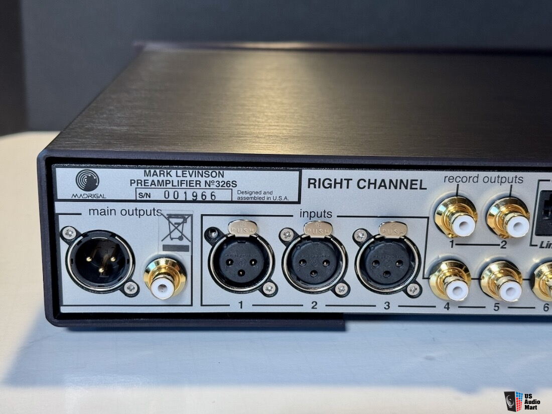 Legendary Mark Levinson No. 326S Preamplifier Photo #6021916 - US Audio ...