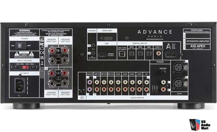 Advance Paris A-10 Apex Integrated Amp with Tube Pre amp, DAC and MM ...