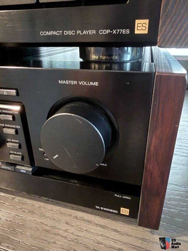 Sony CDP-X77ES + TA-E1000ESD CD Player and Pre-Amp Combo Vintage ES ...
