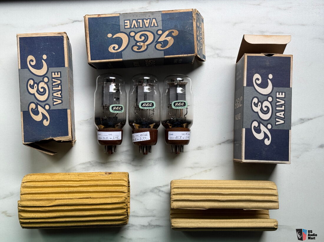 Trio of NOS/NIB GEC KT66 Tubes For Sale - US Audio Mart