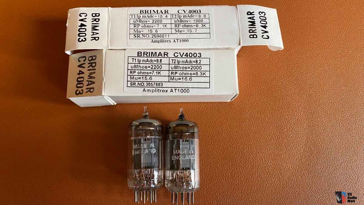 Brimar CV4003 / 12AU7: matched pair Photo #6026369 - US Audio Mart