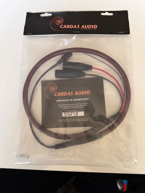 Cardas Audio "Golden Cross" phono cable DIN 5pin to XLR 1.25m Brand New ...