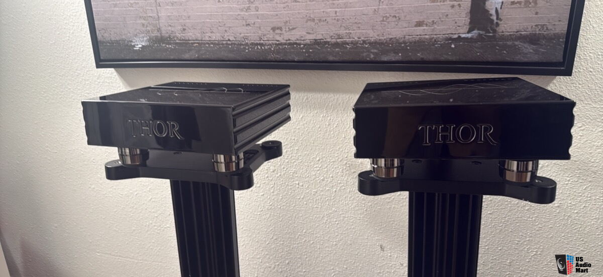 Merrill Audio Thor Monoblock Power Amplifiers; Pair w/ IsoAcoustics ...
