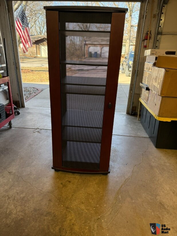 Studio Tech U60 AV Cabinet American Cherry /Black w 6 Adjustable ...