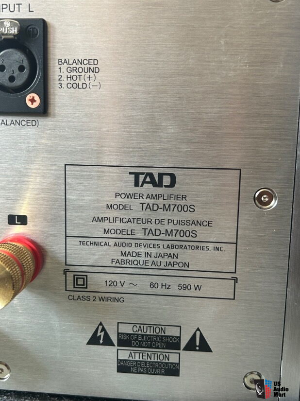 REDUCED!! TAD M700s Flagship Reference Stereo Power Amp T.A.D Photo ...