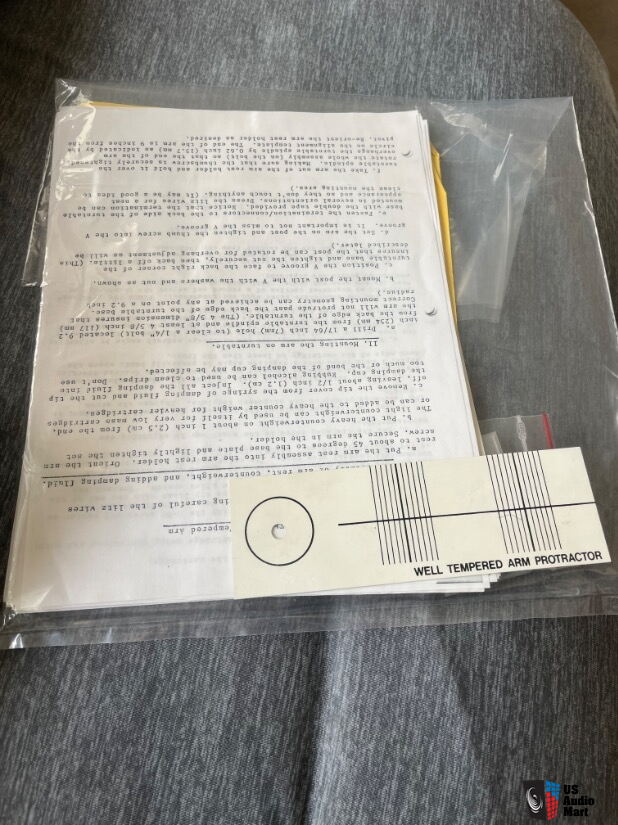 Well Tempered Classic Turntable with Shelter 901 Cartridge Photo ...
