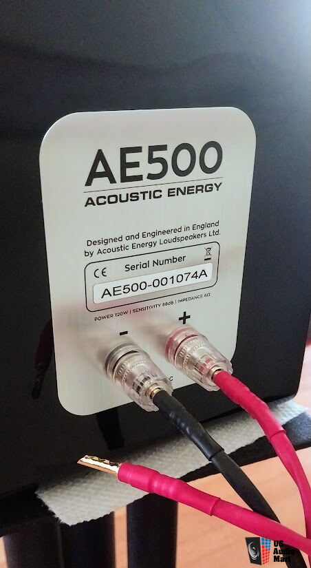 Acoustic Energy AE500 Stand Mount Speakers, Black Piano Finish Photo ...