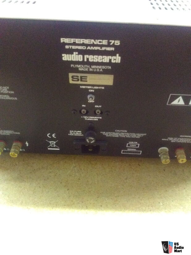 AUDIO RESEARCH Ref-75 SE-Either Black or Silver....4000.00 shipped ...