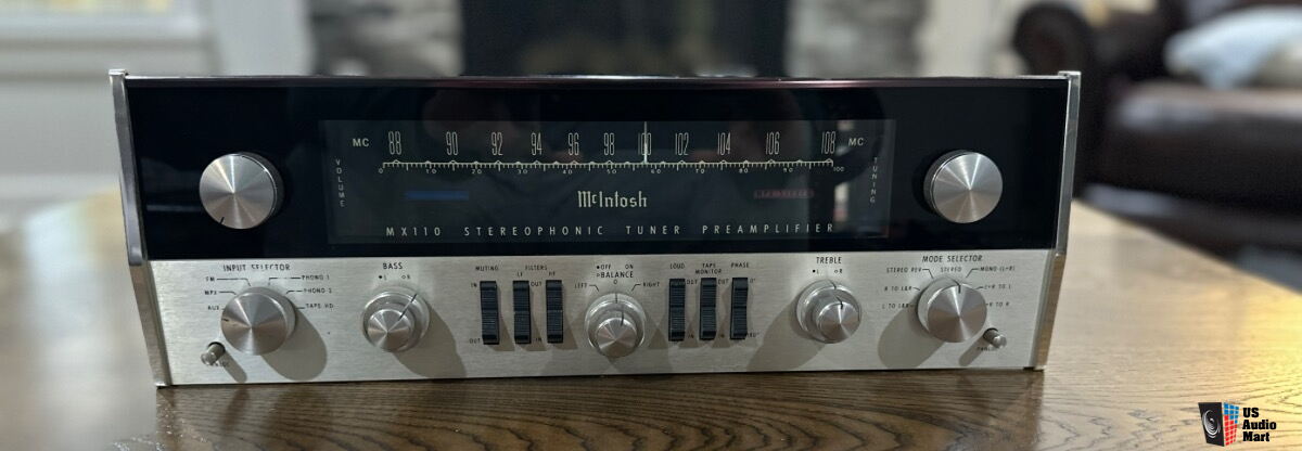 Restored McIntosh MX110z and MC225 tube stack with extras Photo ...