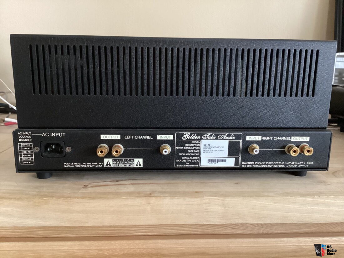 Golden Tube Audio SE-40 with Sonic Craft upgrade and KT-66 tubes Photo ...