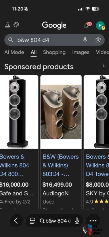 Bowers & Wilkins 804d4 B&W Photo #6043389 - US Audio Mart