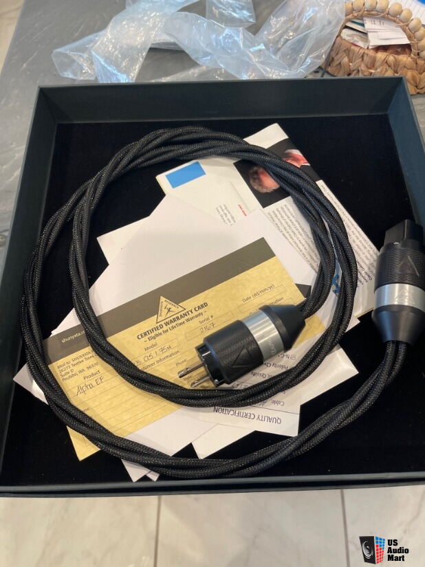 Shunyata Alpha EF Power Cords (C15 and C19) Photo #6046461 - US Audio Mart