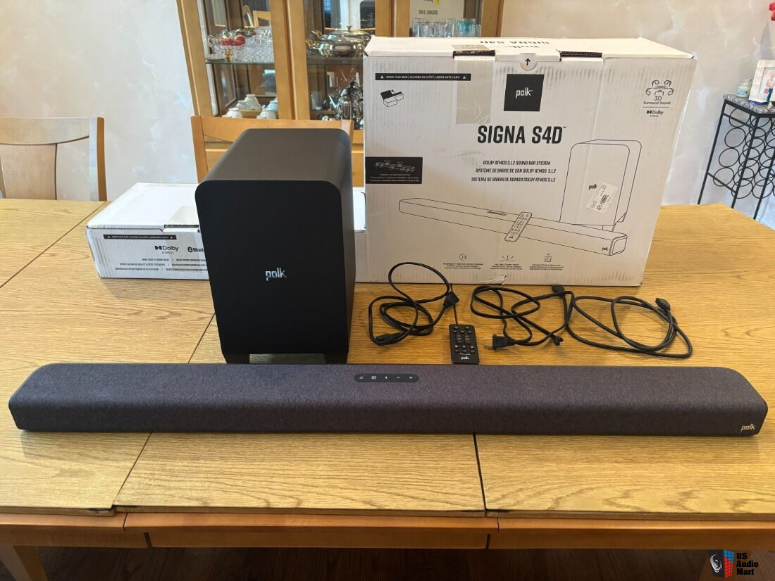 Polk Audio Signa S4 Dolby Atmos Sound Bar and Subwoofer For Sale - US ...