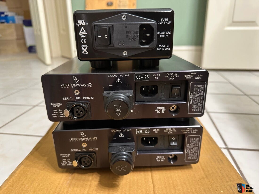Jeff Rowland Model 201 Monoblock amps with PC-1 Power Conditioner and ...