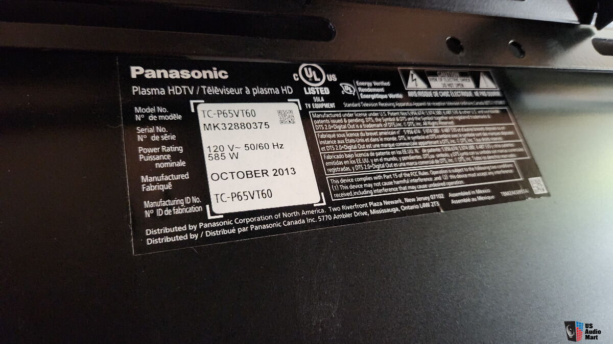 65-Inch Panasonic Viera VT60 Plasma TV Photo #6049342 - US Audio Mart