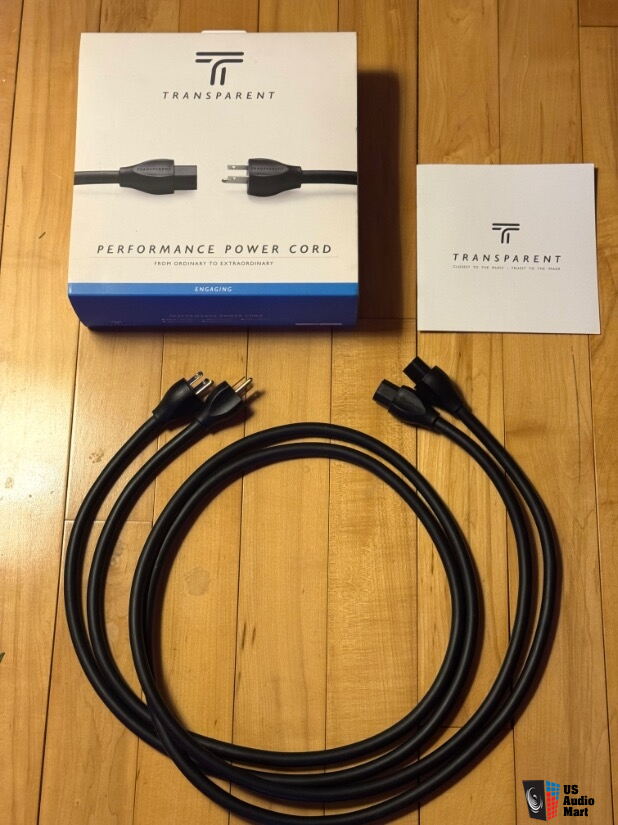 Transparent AUDIO PPC2 POWER CORDS 2 METER (PAIR) Photo #6050473 - US ...