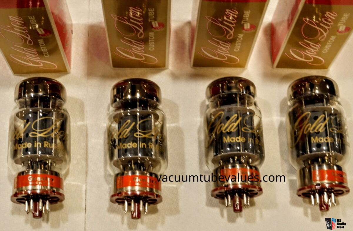 Factory Platinum Matched Genalex Gold Lion Kt 88 Power Tubes Quad ...