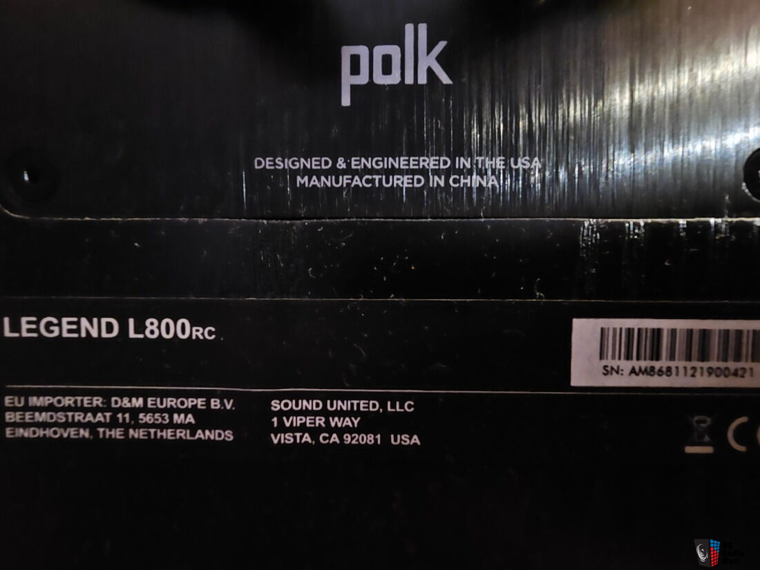 Polk Audio LEGEND L800 SDA Loudspeaker pair Photo #6060890 - Canuck ...