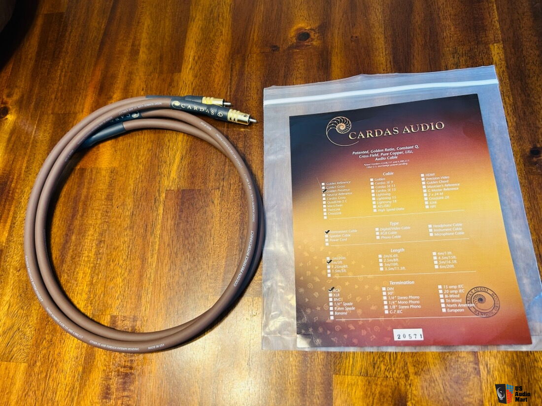 Cardas Golden Presence Rca 1 Meter Beautiful Sounding Cables W ...