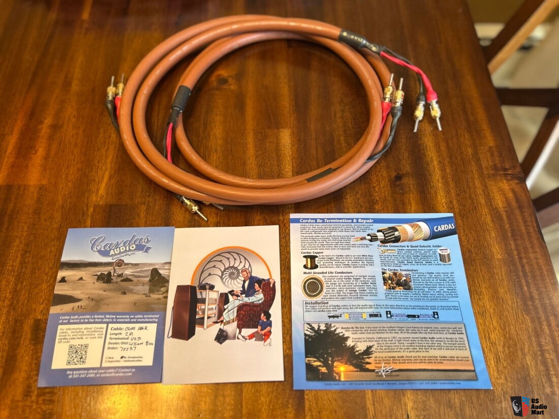 Cardas Cross speaker cable 2 Meter Pair Upgraded With Cab Bananas Photo ...