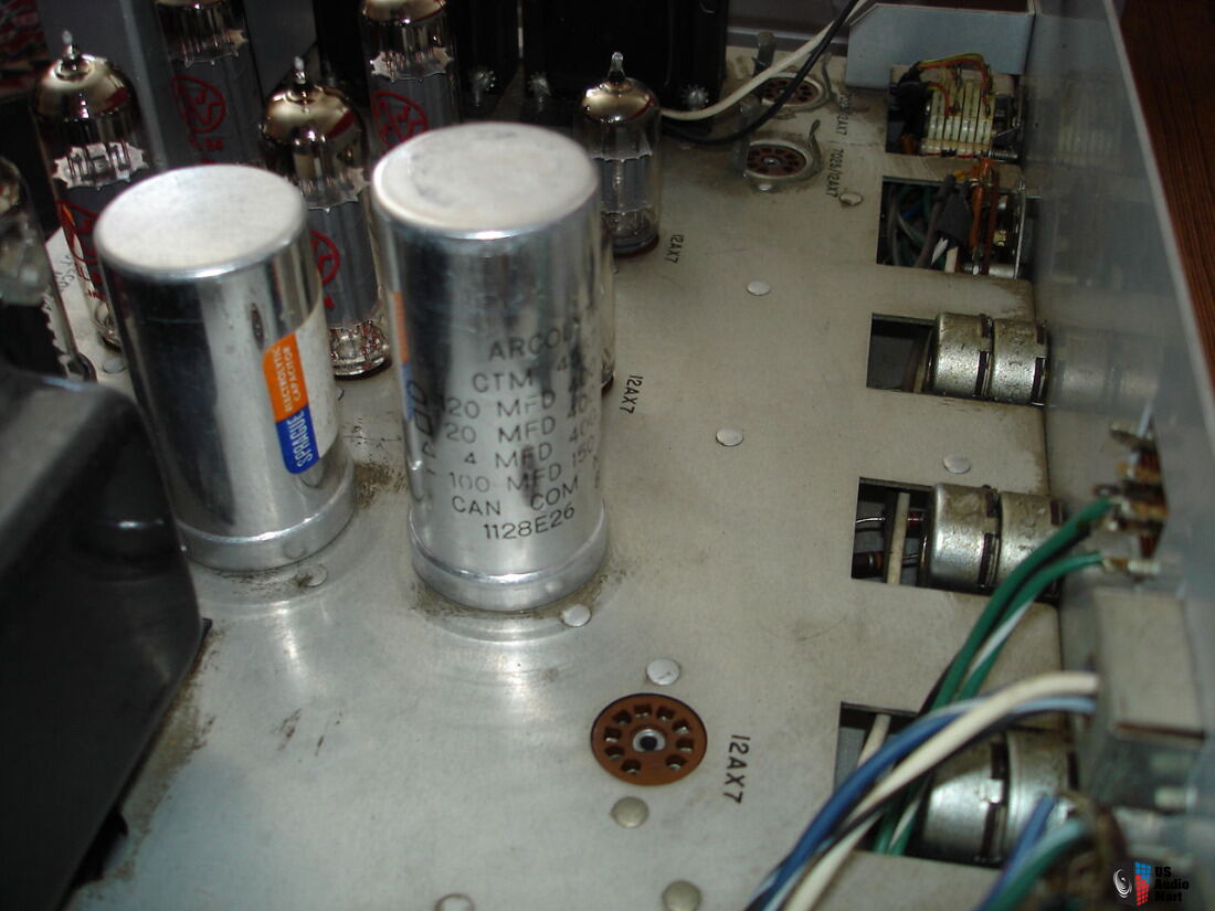 Pilot Model 240, vintage integrated EL84 amplifier, circuit modded to ...