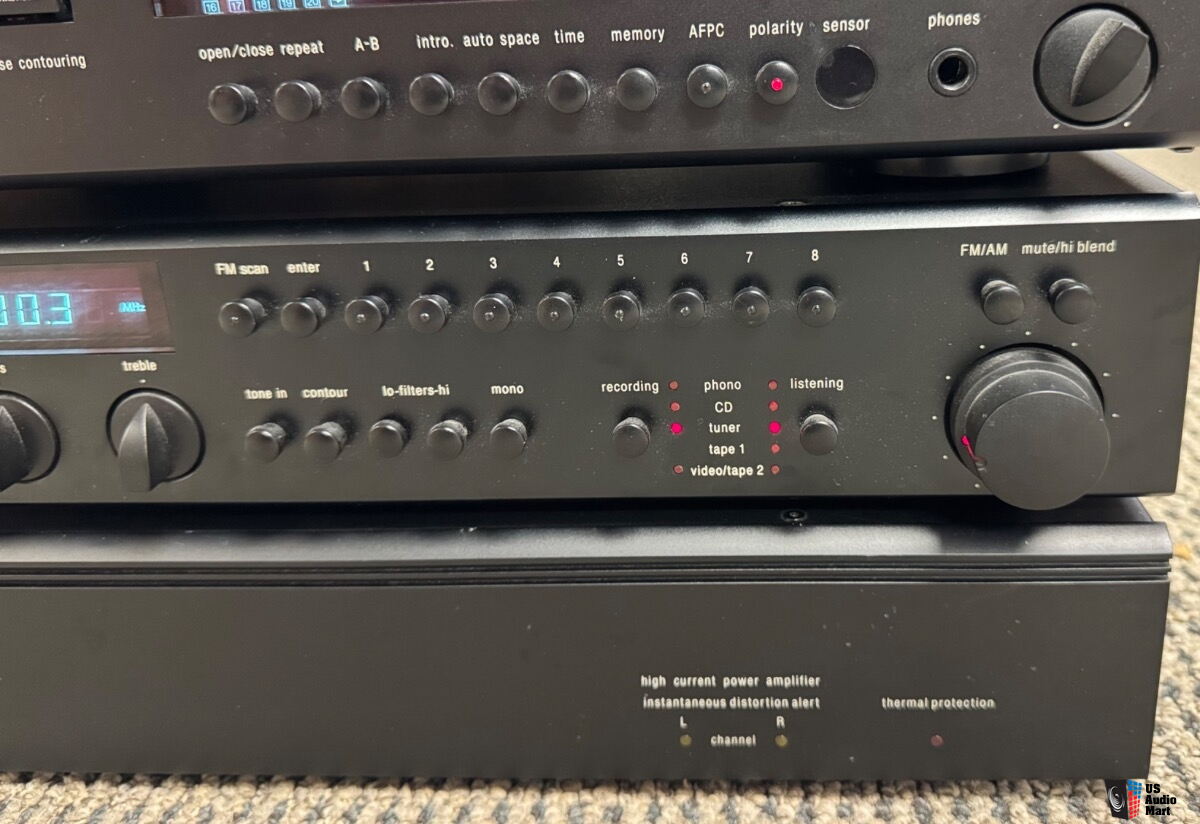 Complete Adcom system: GTP-500 II, GFA-535 II, GCD-575, ACE-515, $1,630 ...