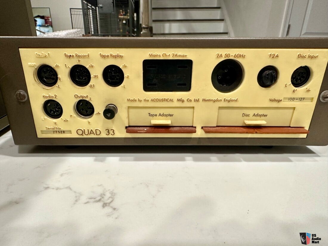 Quad 33 Preamplifier & Quad 303 Power Amplifier - Classic British Hi-Fi ...