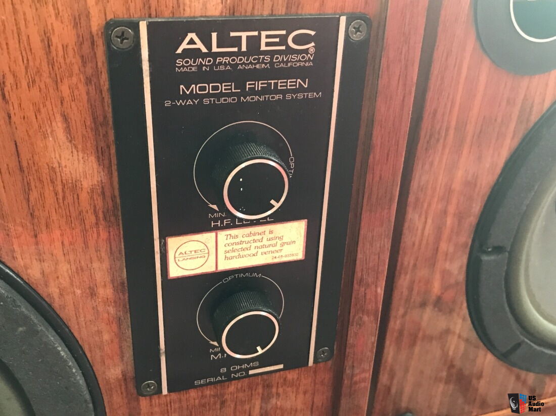 Altec Lansing Model 15 speakers - 1250 OBO Photo #6074930 - US Audio Mart