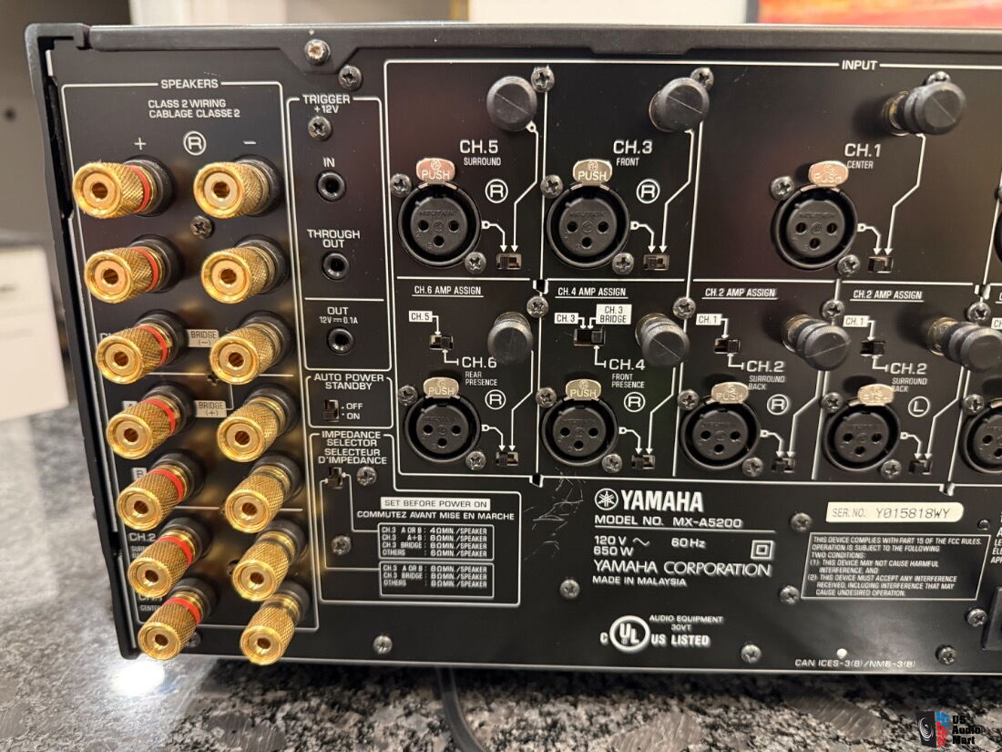 Yamaha MX-A5200 home theater amplifier. 11 channels, 150W Photo ...
