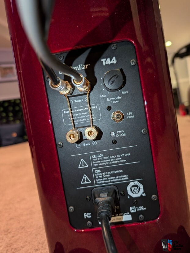 GoldenEar T44 Mini Towers - Mint in Premium Santa Barbara Red Photo ...