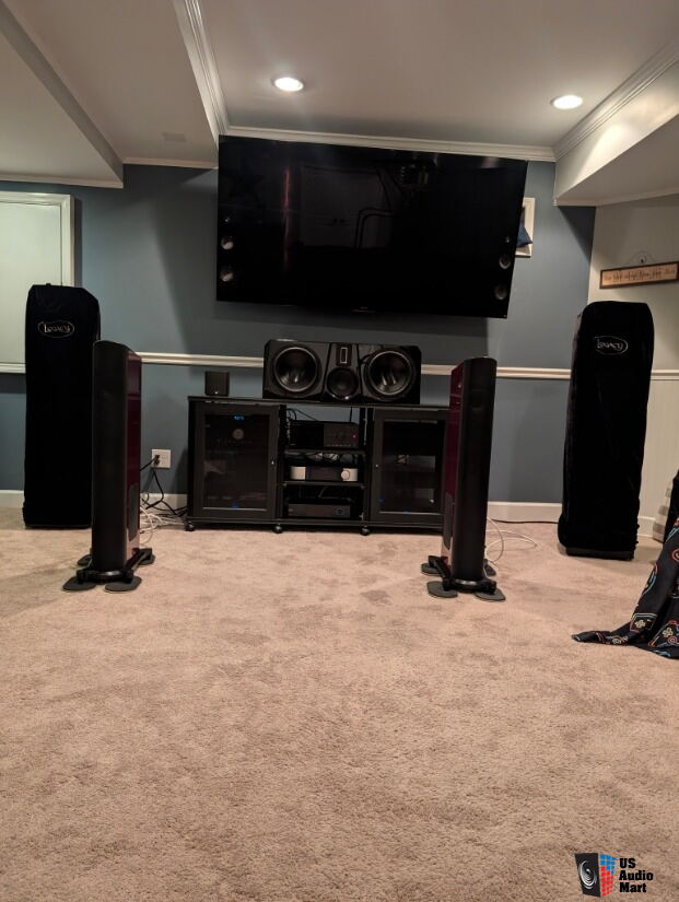 GoldenEar T44 Mini Towers - Mint in Premium Santa Barbara Red Photo ...