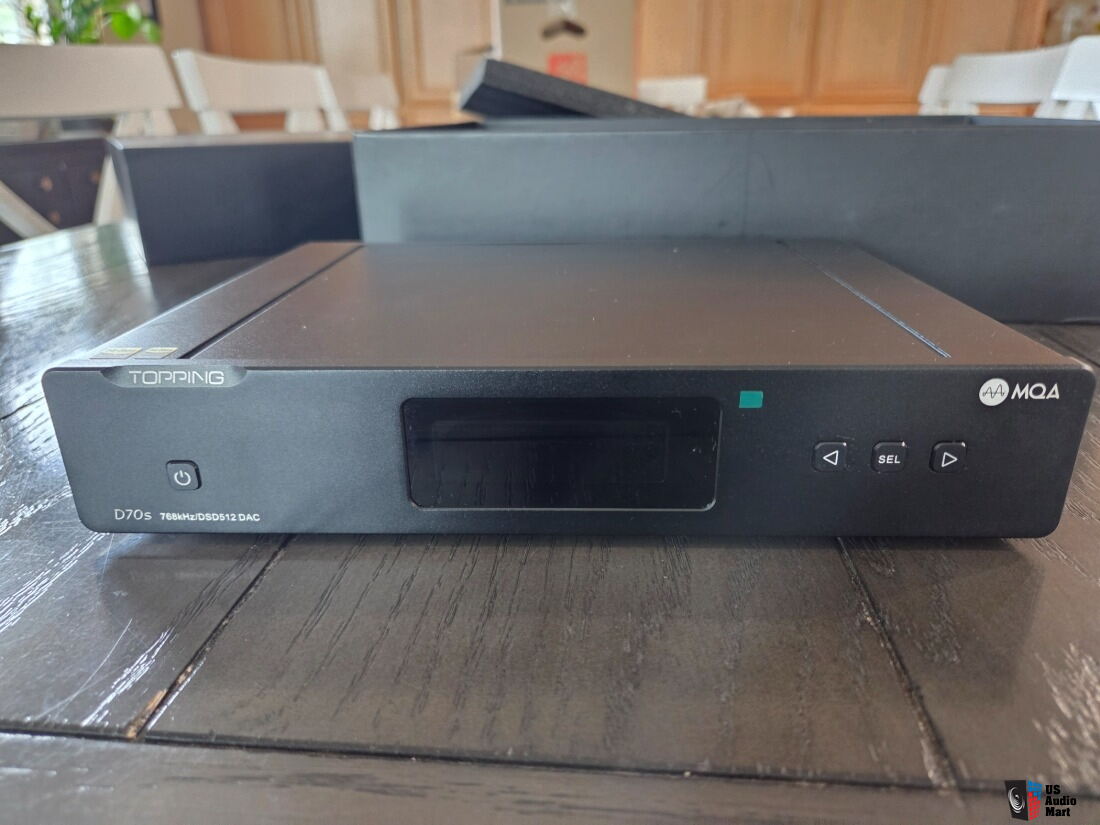 Topping D70s MQA balanced DAC, black, CA, like new For Sale - US Audio Mart
