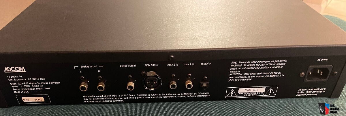 Adcom GDA-600 Dac in excellent condition Photo #6079499 - US Audio Mart