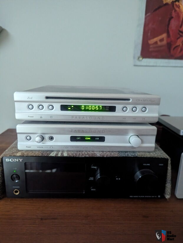 Parasound Zcd V.1 and MP3 Player in Silver Photo #6079767 - US Audio Mart