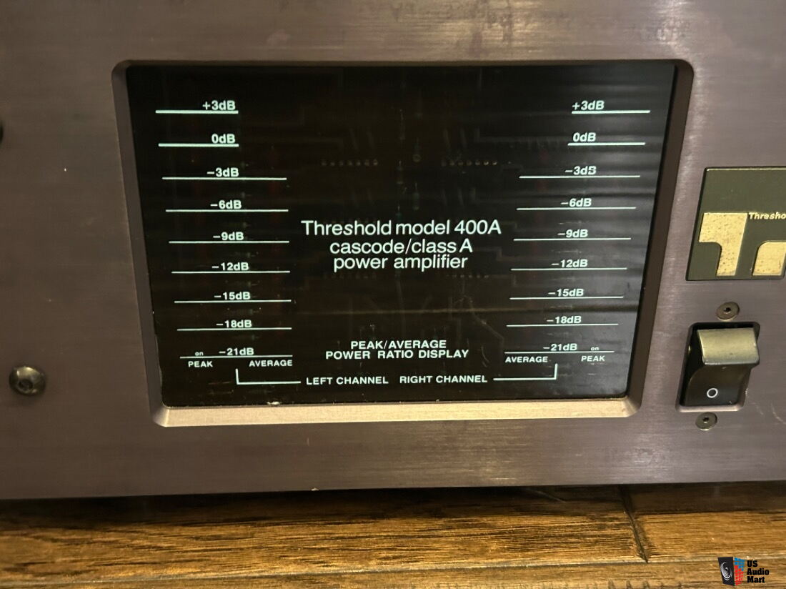 Threshold 400a Class A sold state amplifier Photo #6084410 - US Audio Mart